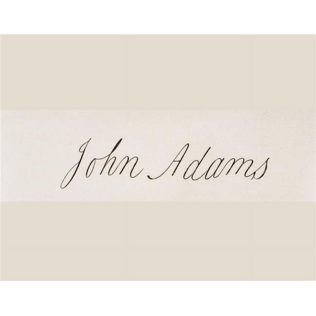 Signature of John Adams 1735-1826. First Vice-President & Second ...