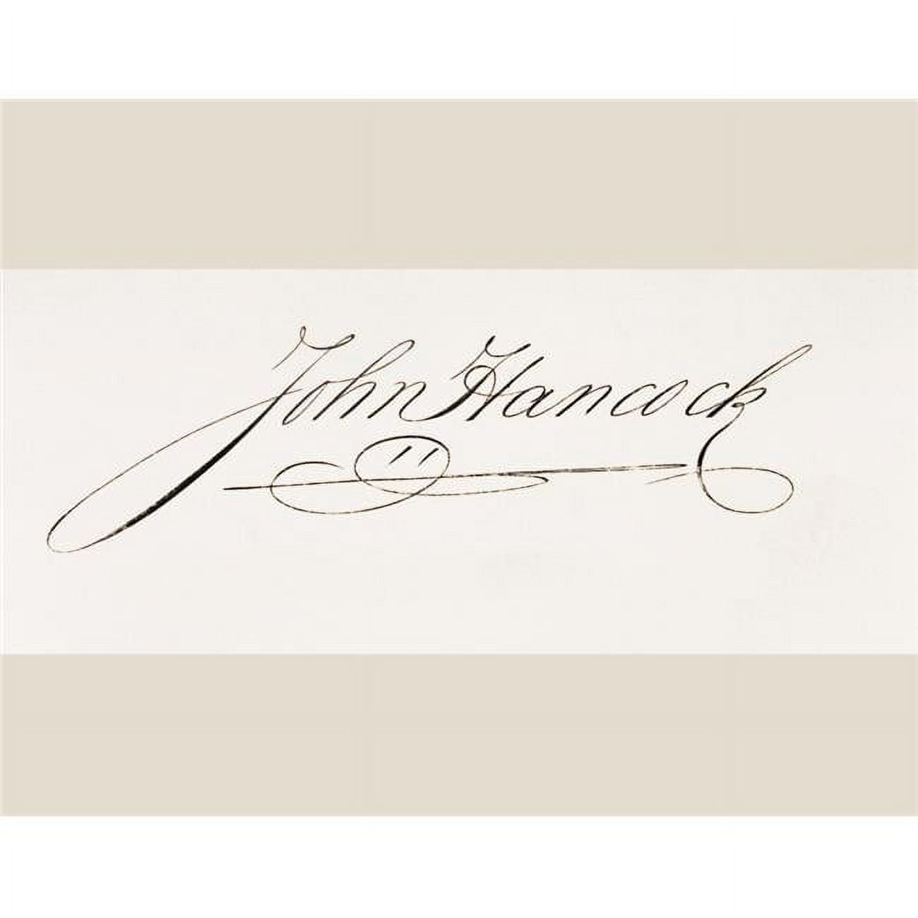 Signature of John Hancock 1737-1793 American Revolutionary Leader ...