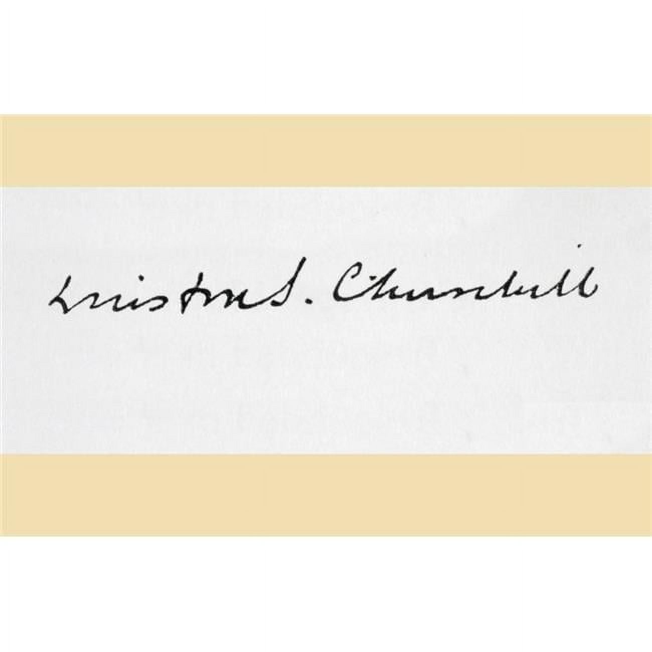 Signature of Winston S. Churchill 1874 to 1965. From King Albert - S ...