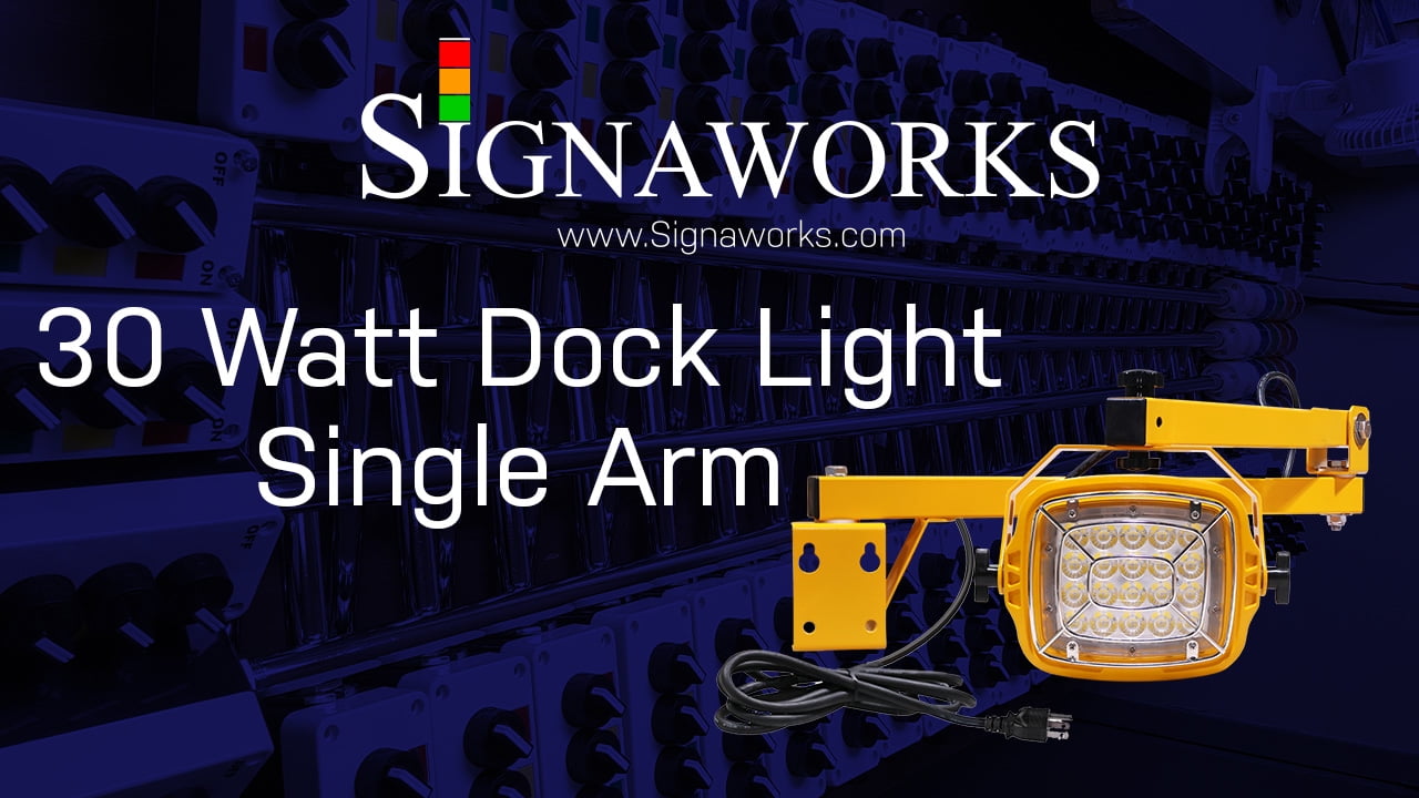 Signaworks LED Loading Dock Bay Swing Arm Light 2 Pack (50W, 5500LM ...