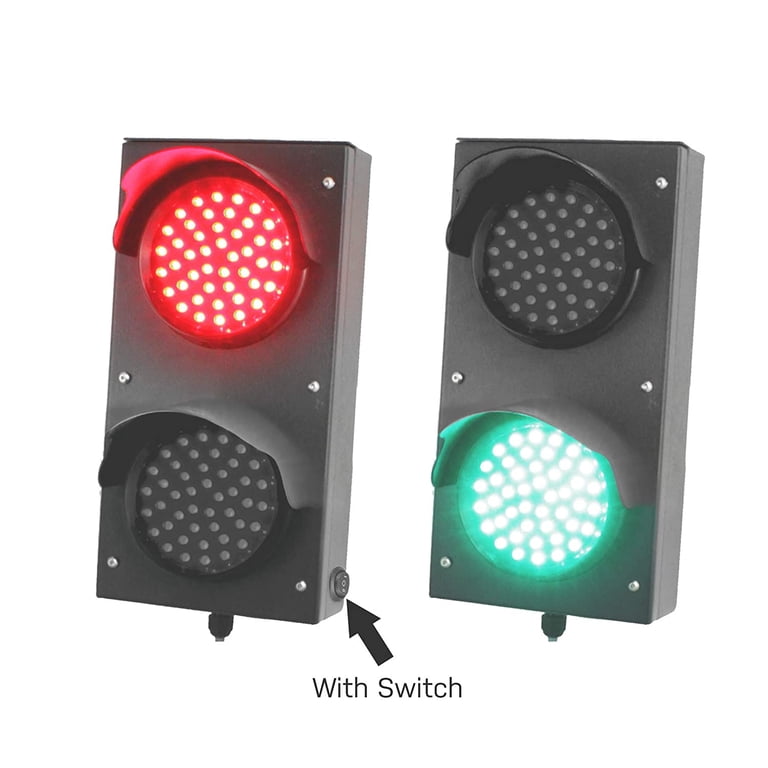 Loading Dock Lights Red Green 8 Inch Diameter Lens LED Stop & Go