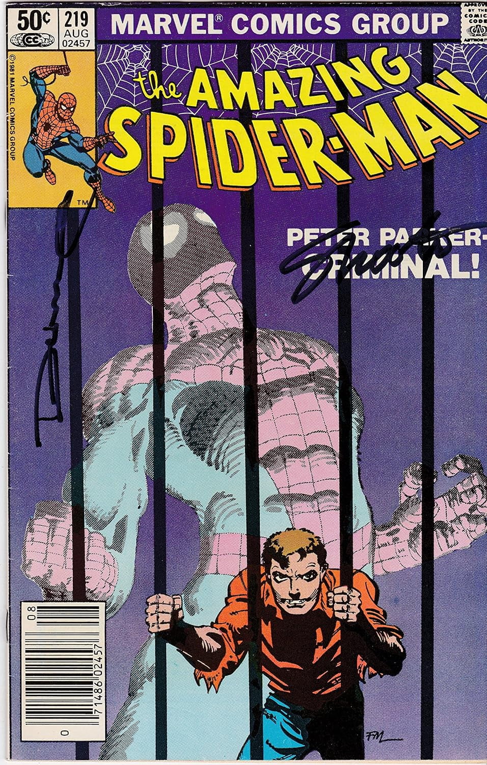 Signed 2x Amazing Spider-Man #219 Jim Shooter Denny O'Neil - Walmart.com