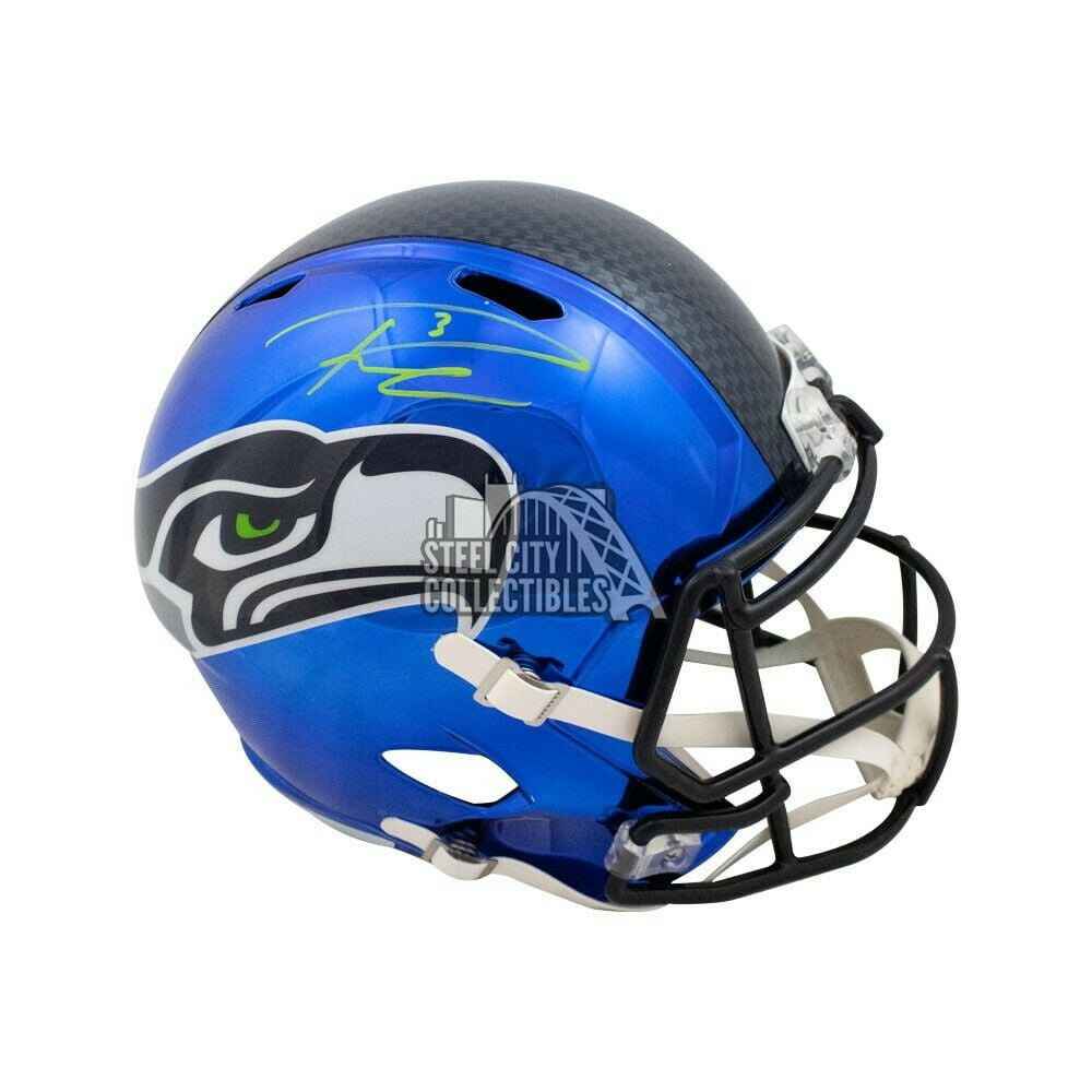Signed Russell Wilson Helmet - Chrome Replica Full Size BAS - Walmart.com
