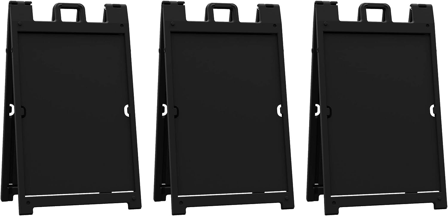 Signicade Deluxe A-Frame Sidewalk Curb Sign Portable Folding Double ...