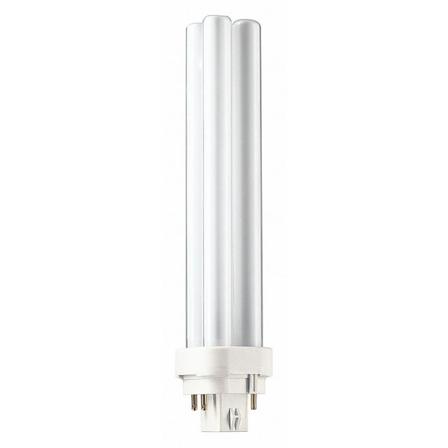Signify High Efficiency 26W CFL Light Bulb, PL-C 4-Pin (G24q-3), Long Life, Energy Saving, 3500K ...