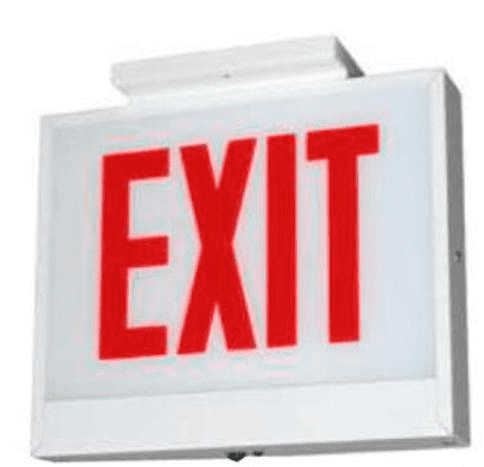Signify Chicago Approved CSE Series Exit Sign, CSEE1RWW, LED Steel exit ...