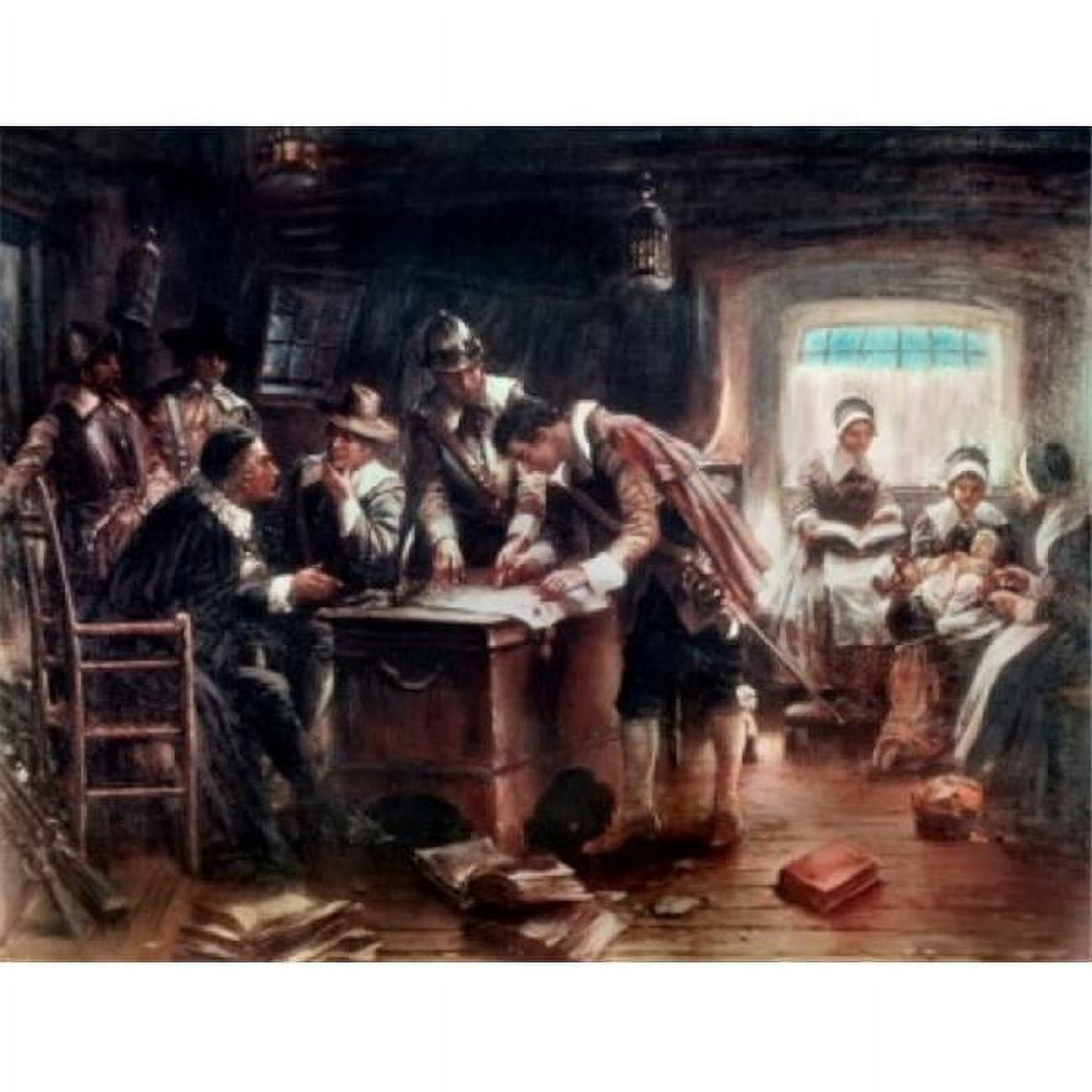 Signing of the Mayflower Compact Edward Percy Moran 1862-1935 American ...