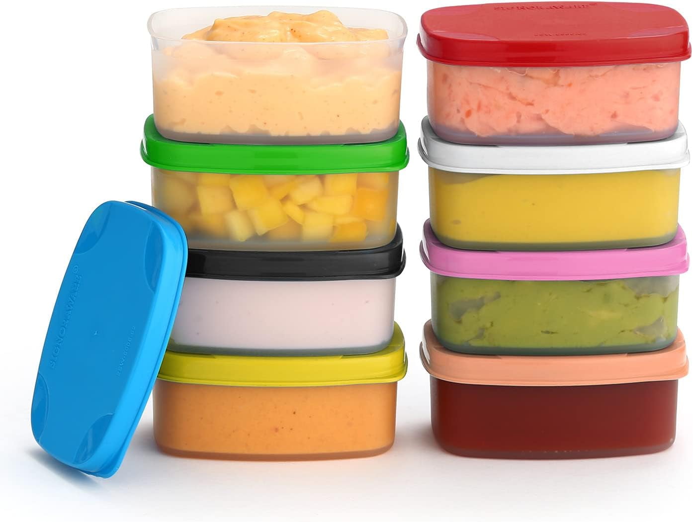 Signora Ware Reusable Airtight Food Prep Storage Containers with Lids ...