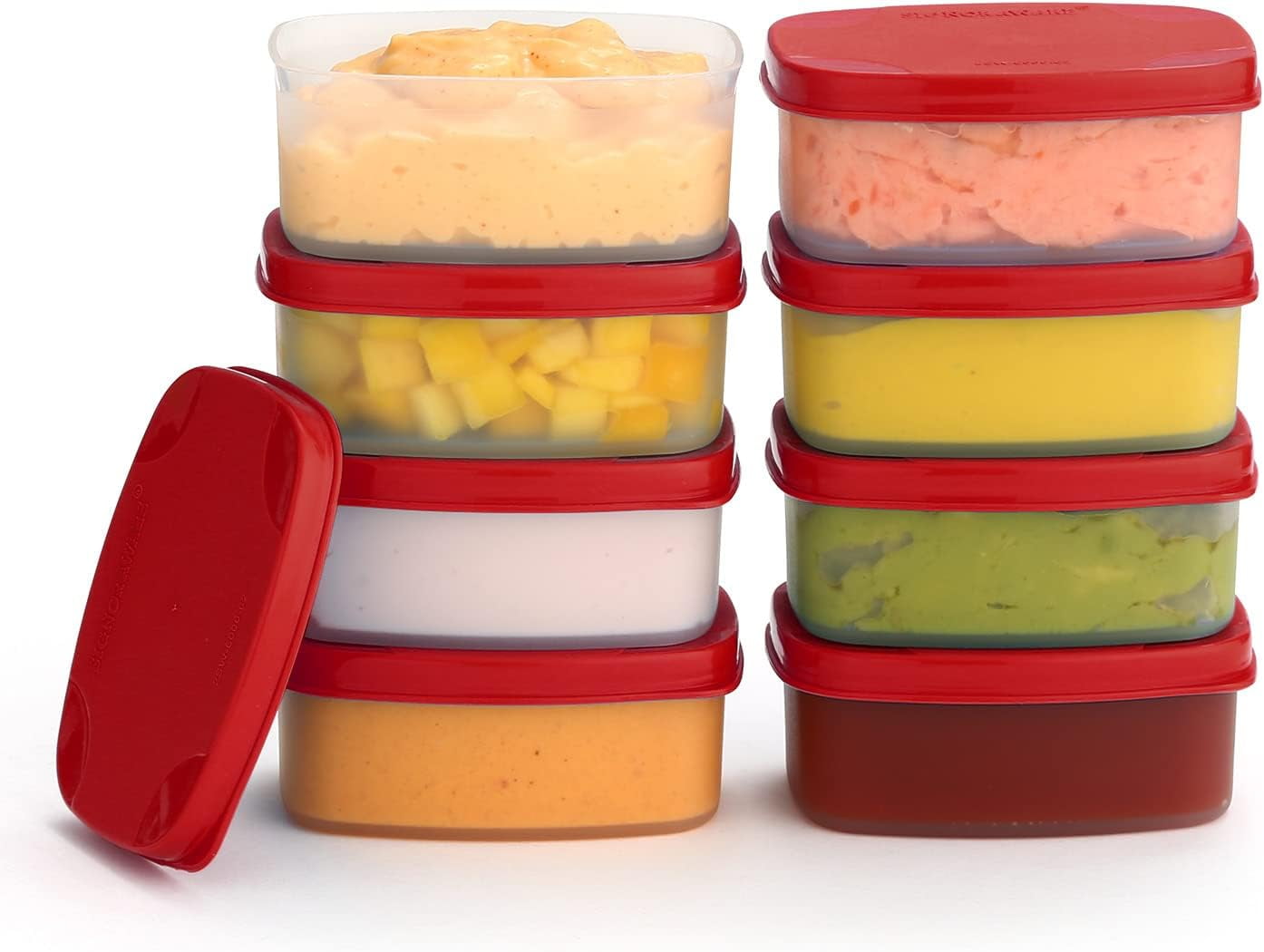 Signora Ware Reusable Airtight Food Prep Storage Containers with Lids ...