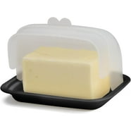 SOUL CREAT Flip Lid Butter Dish, Butter Tray with Spreader, Plastic ...