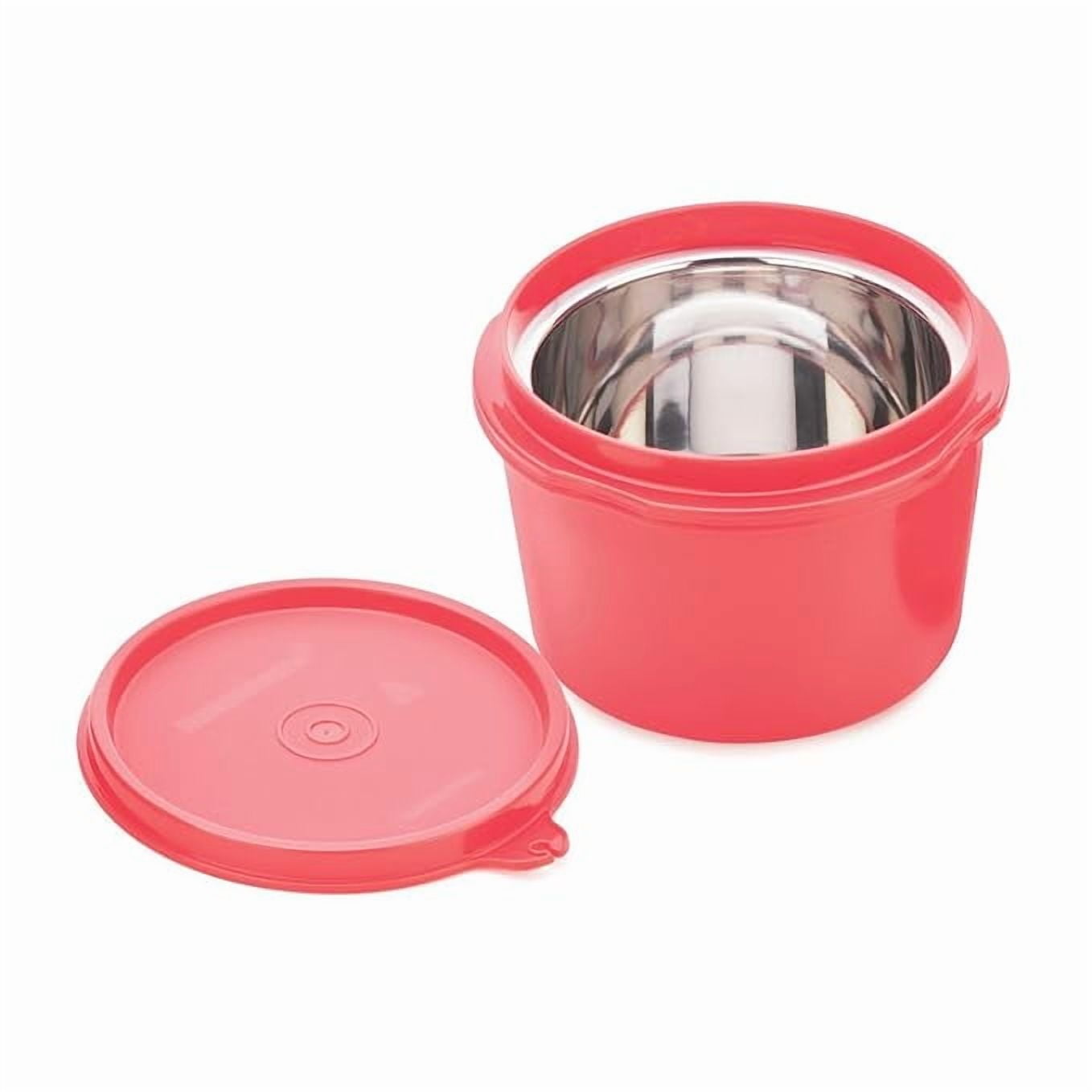 Signoraware Monarch Stainless Steel Storage Container (500ml | Red ...