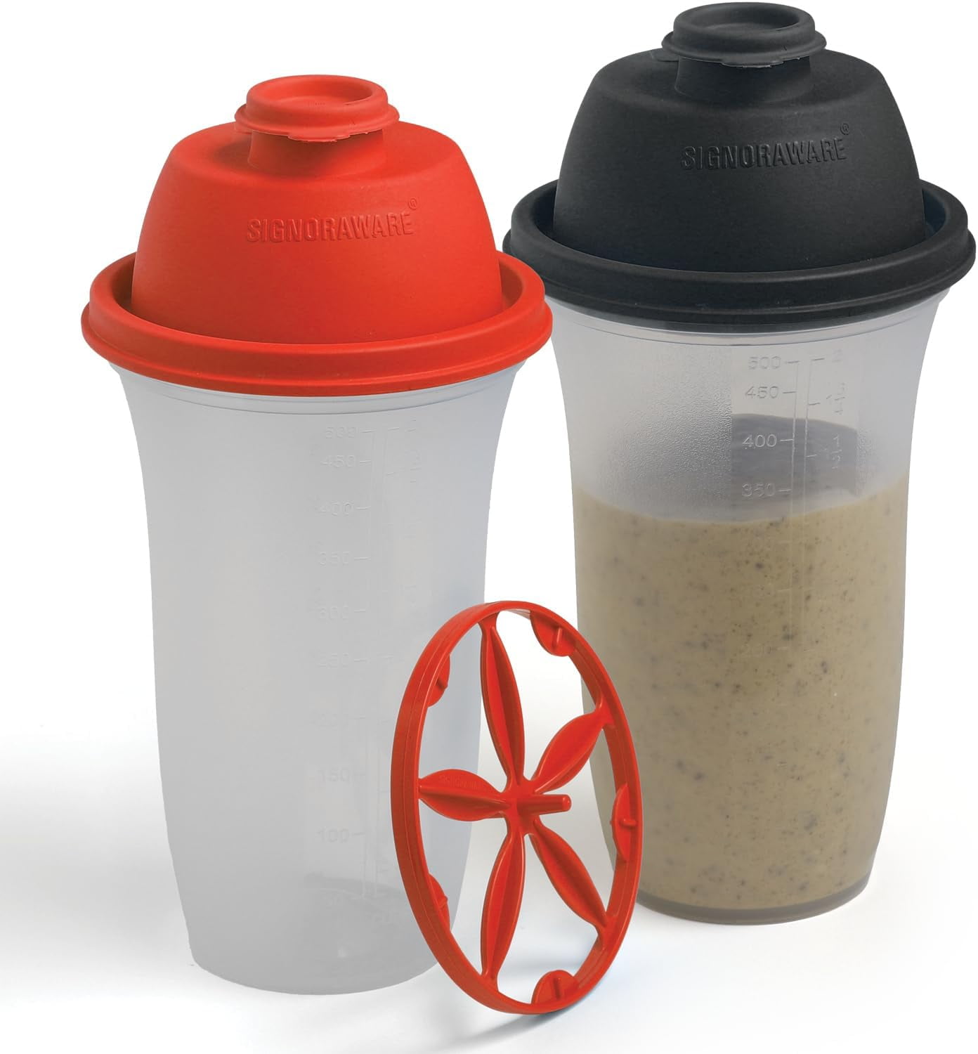 Signoraware Shaker Bottles | 17-Ounce Plastic Protein Shake Bottle for ...