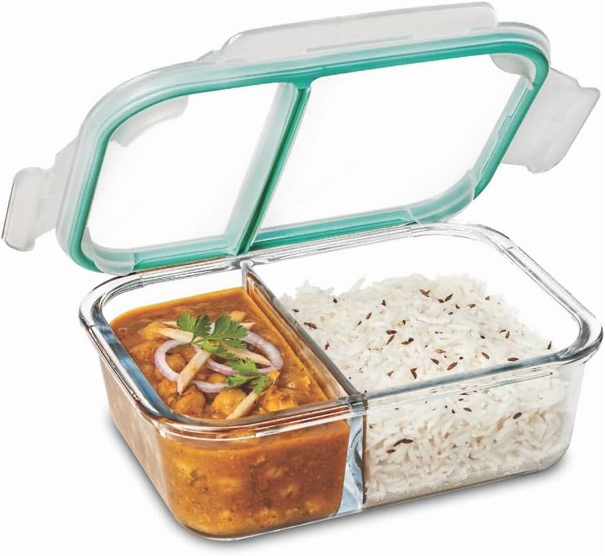 Signoraware Slim High Microwave Safe Office Two Compartment Lunch Box ...