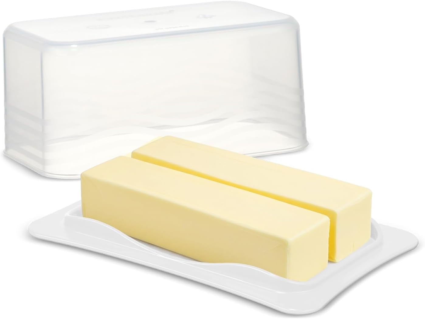 Signoraware Wide Butter Dish with Lid – Airtight Food Grade Plastic ...