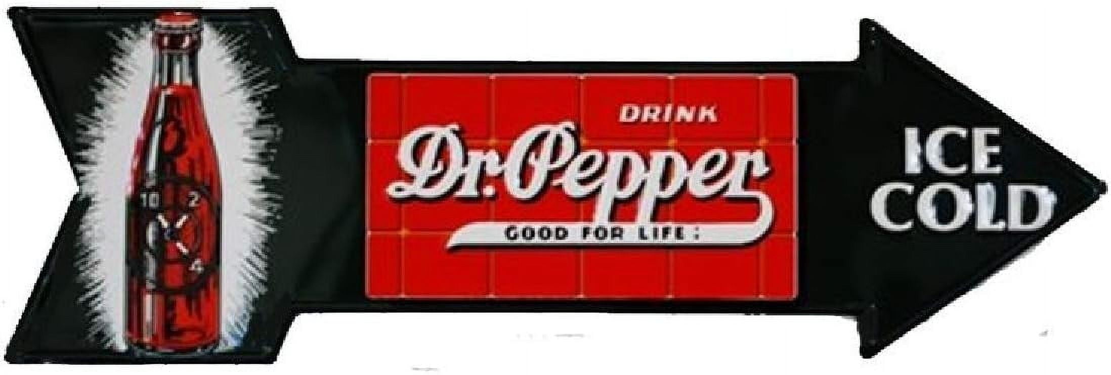 Signs 4 Fun Arrow Sign | Dr Pepper | 27” x 9” | Embossed Aluminum Sign ...