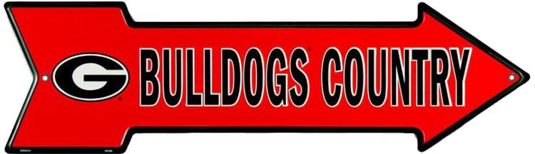 Signs 4 Fun Arrow Sign | Georgia Bulldog Country | 20 x 5.75 | Embossed ...