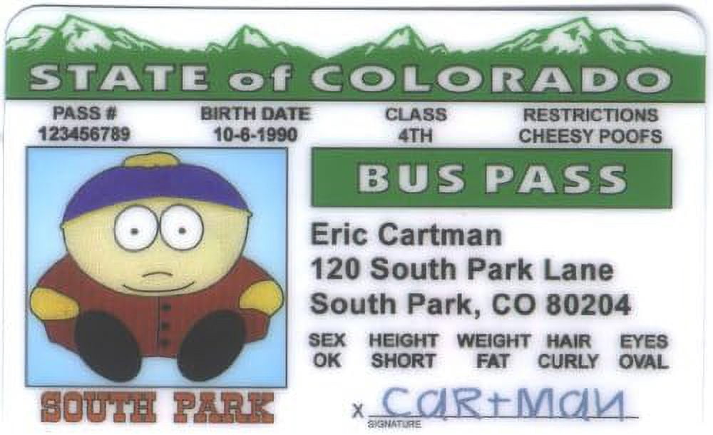 Signs 4 Fun NUIDC Cartman Pass's Driver's License - Walmart.com