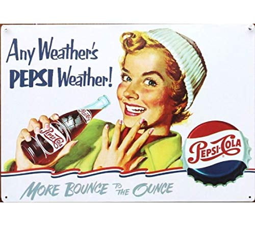 Signs 4 Fun SIG406 Pepsi Weather Metal Sign, Blue - Walmart.com