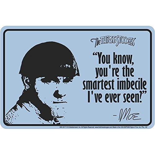 Signs 4 Fun SPS3M 3 Stooges Moe, Small Parking Sign - Walmart.com