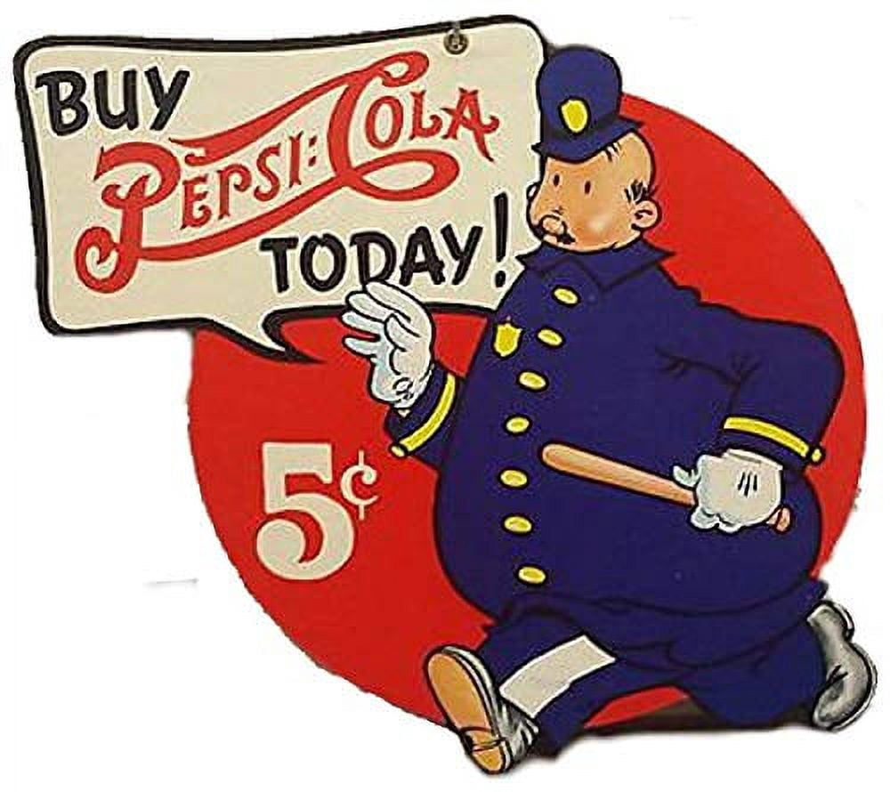 Signs 4 Fun SYM660 Pepsi Cops Die Cut Sign, Blue - Walmart.com