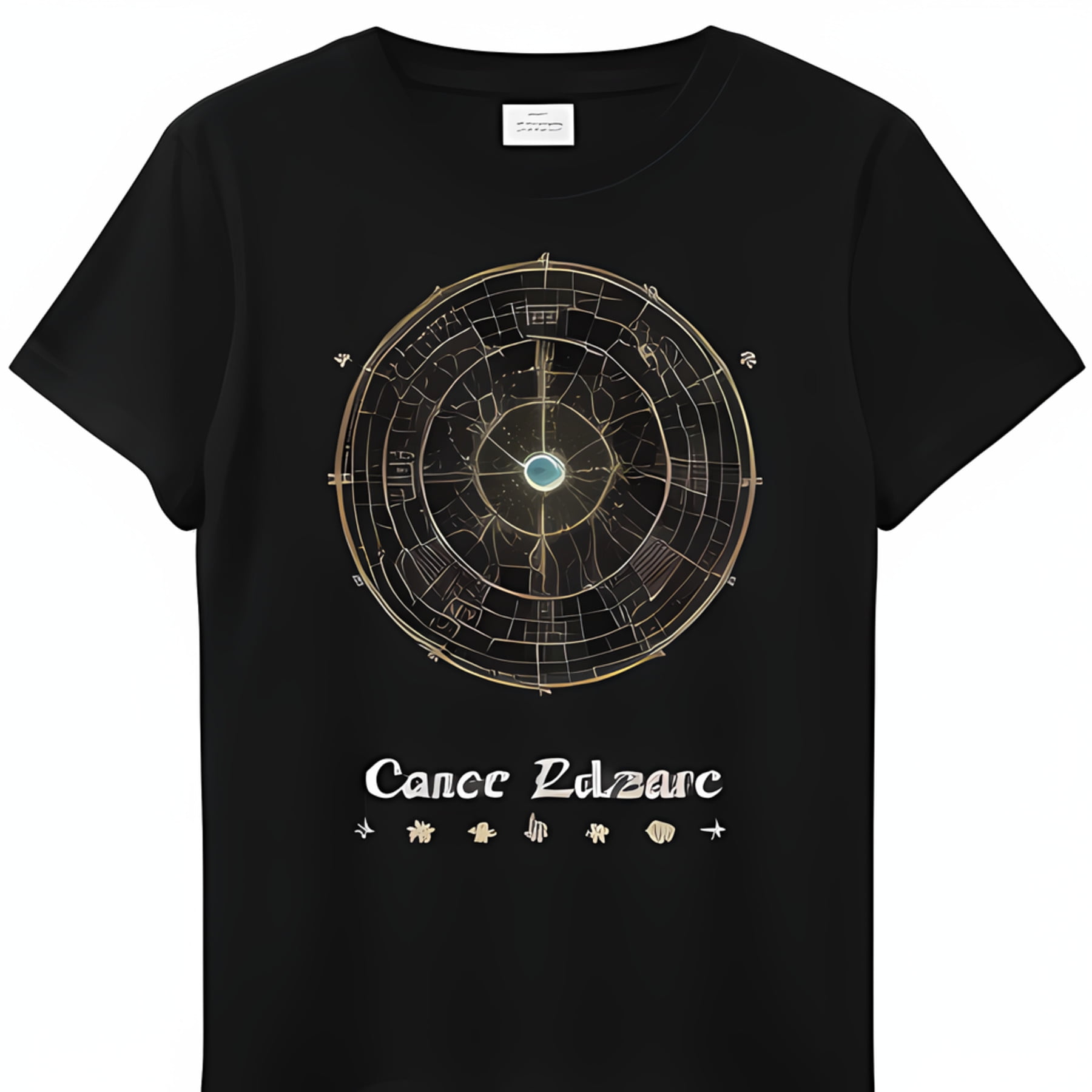 Signs & Astrological Chart Black T-Shirt by WLOP Adjacency Design ...