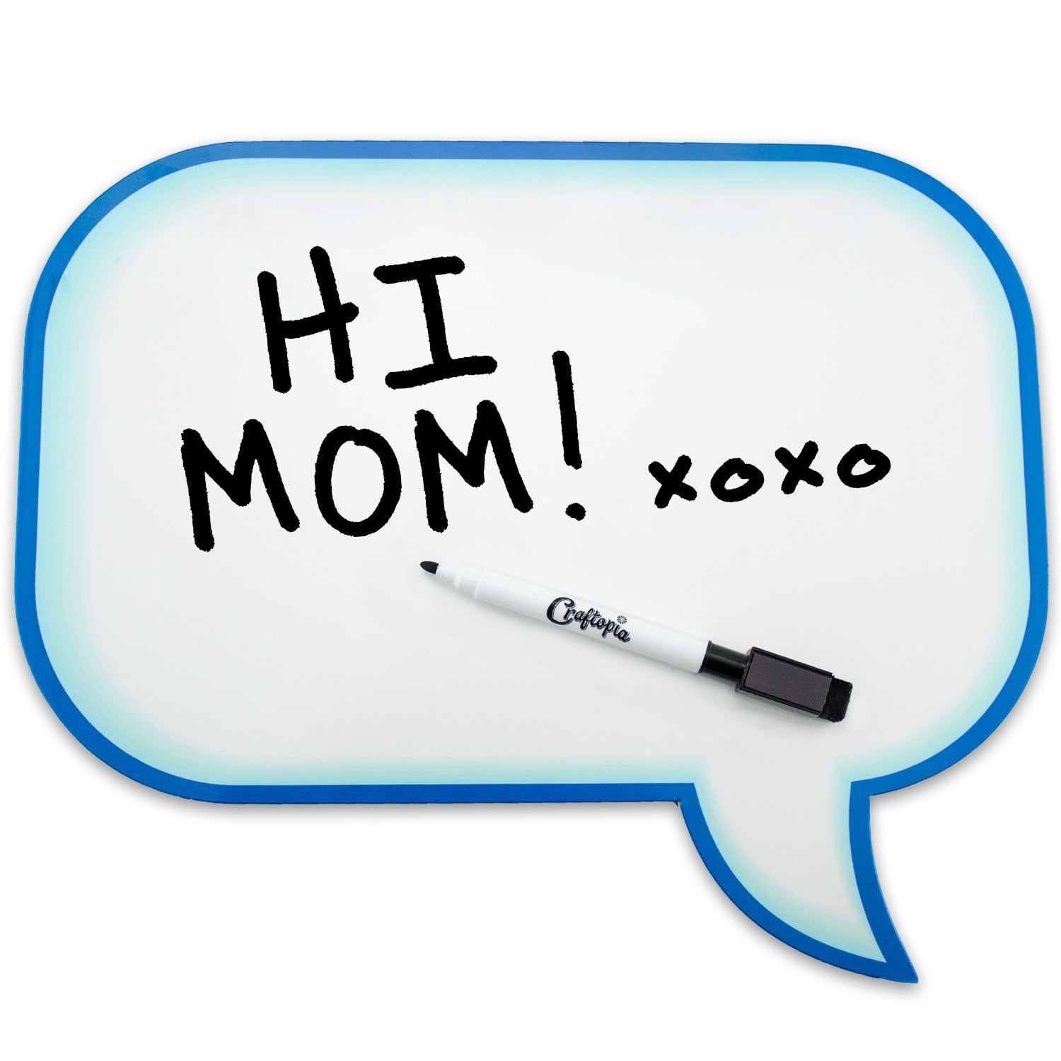 Signs Authority Y Blue Speech Bubble Dry Erase Whiteboard - Walmart.com