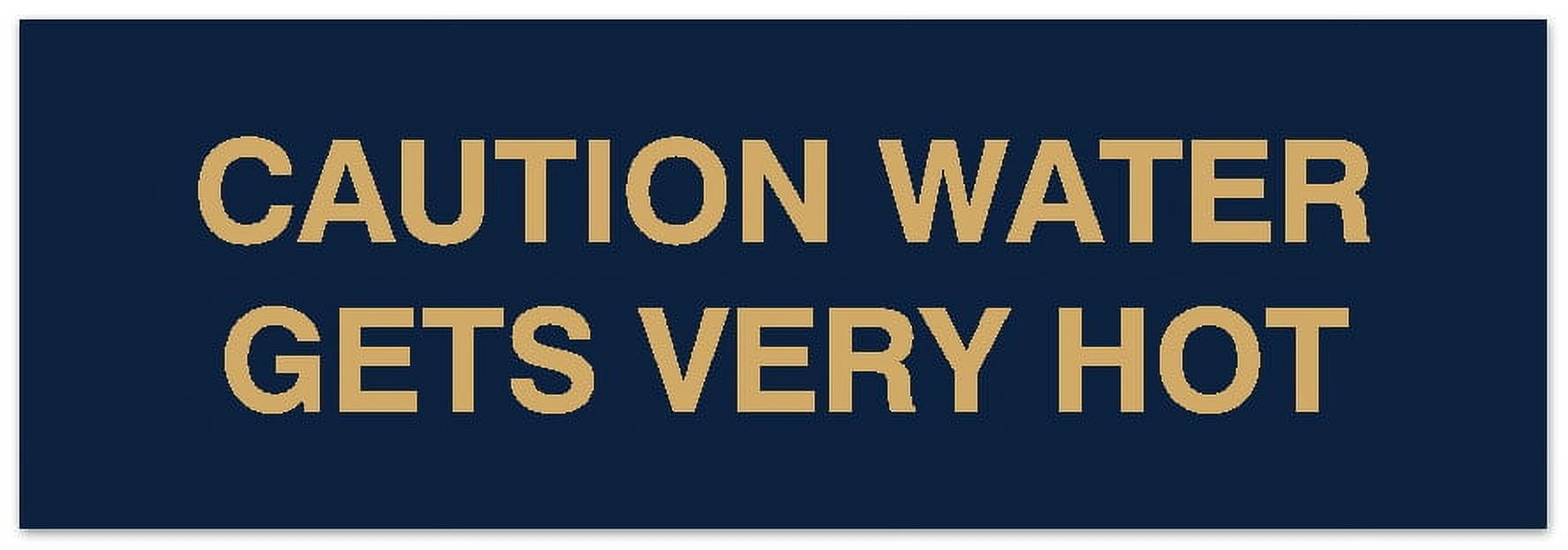 Signs ByLITA Basic Caution Water Gets Very Hot Sign - Laser-Engraved ...