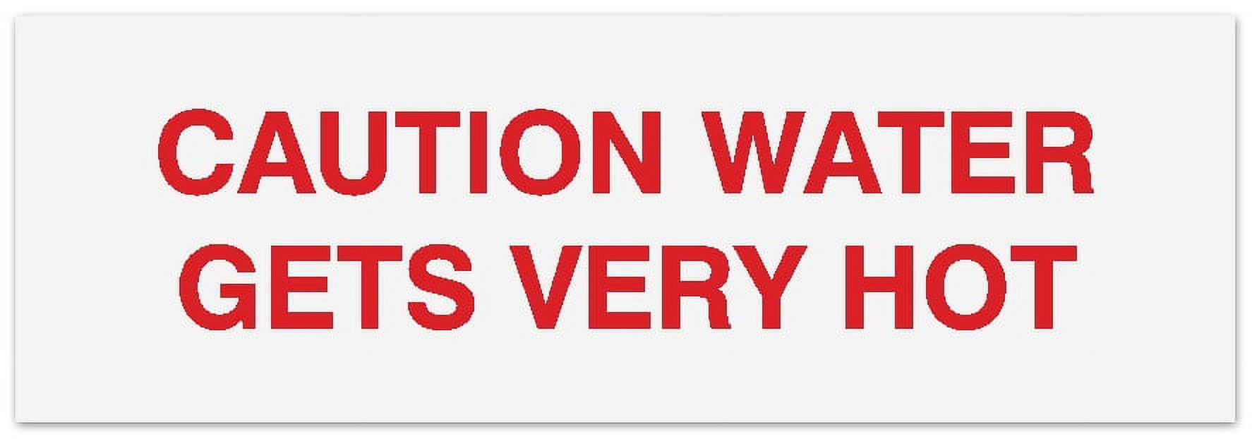 Signs ByLITA Basic Caution Water Gets Very Hot Sign - Laser-Engraved ...