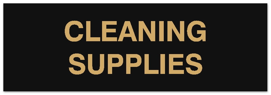 Signs ByLITA Basic Cleaning Supplies Sign - Laser-Engraved Lettering ...