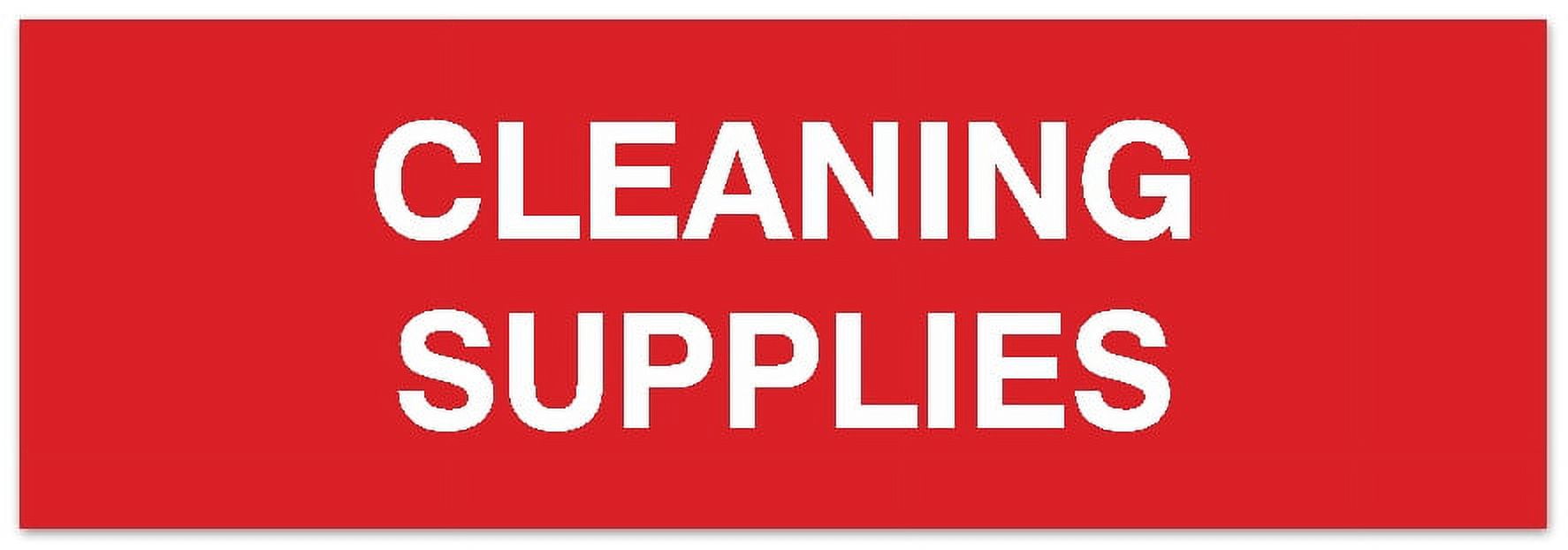 Signs ByLITA Basic Cleaning Supplies Sign - Laser-Engraved Lettering ...