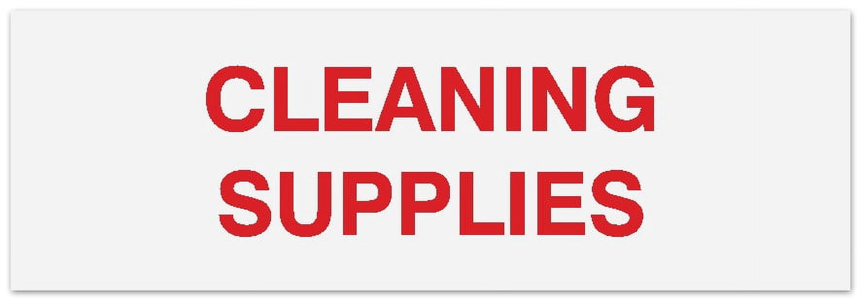 Signs ByLITA Basic Cleaning Supplies Sign - Laser-Engraved Lettering ...