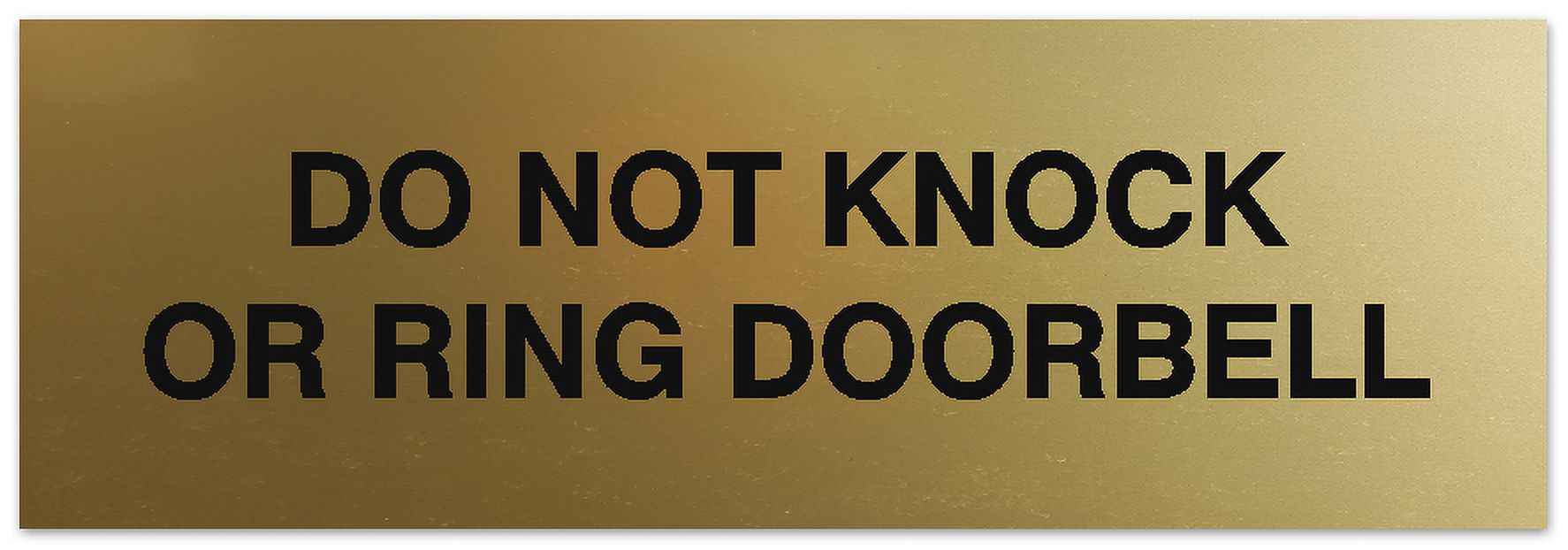 Signs ByLITA Basic Do not knock or ring doorbell Sign - Laser-Engraved ...