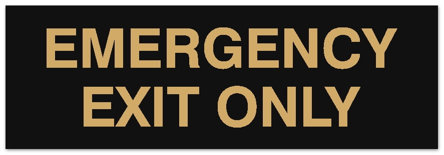 Emergency Exit Only Sign Printable