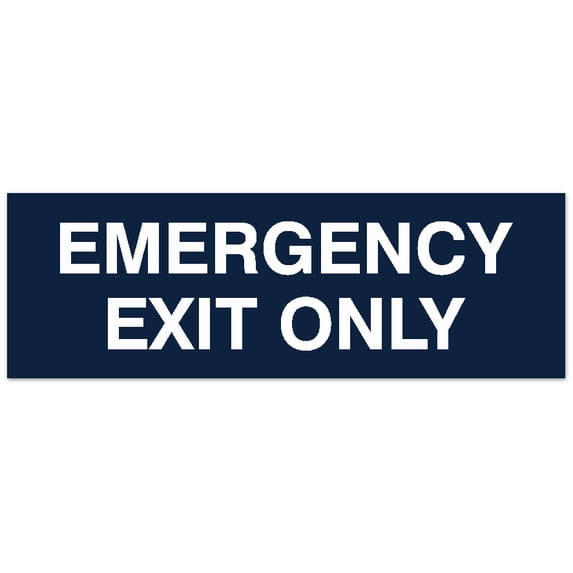 Signs ByLITA Basic Emergency Exit Only Sign | Easy Installation ...