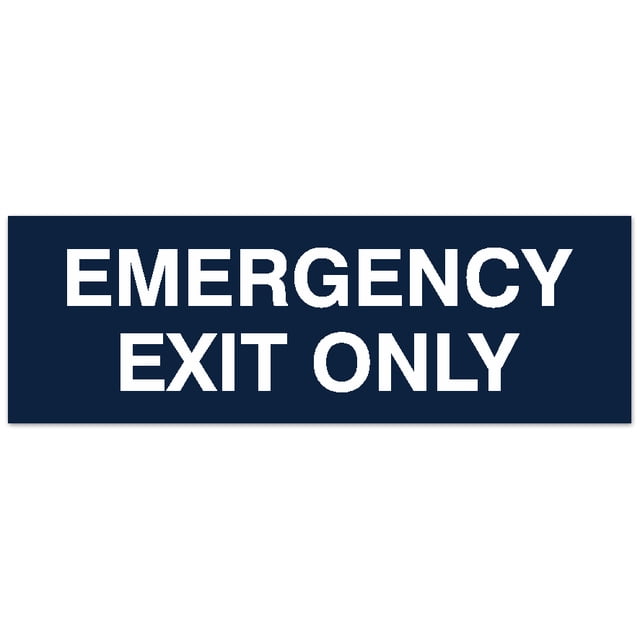 Signs ByLITA Basic Emergency Exit Only Sign | Easy Installation ...