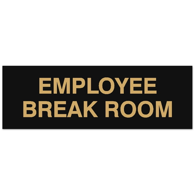 Signs ByLITA Basic Employee Break Room Sign | Easy Installation ...