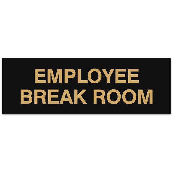 Signs ByLITA Basic Employee Break Room Sign | Easy Installation ...