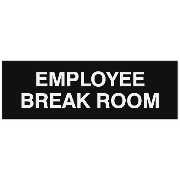 Signs ByLITA Basic Employee Break Room Sign | Easy Installation ...