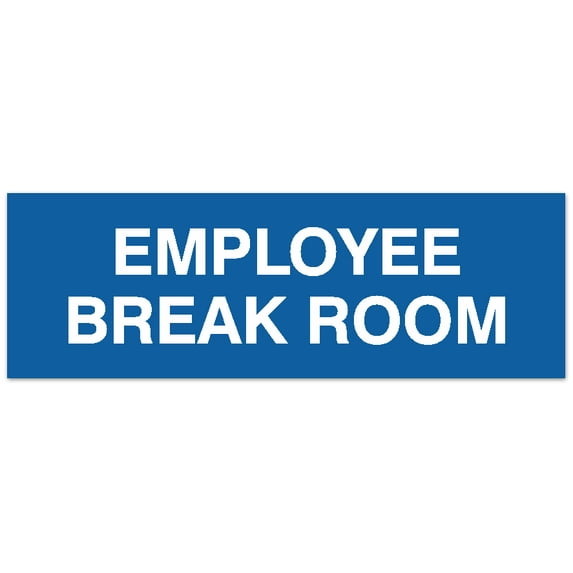 Signs ByLITA Basic Employee Break Room Sign | Easy Installation ...