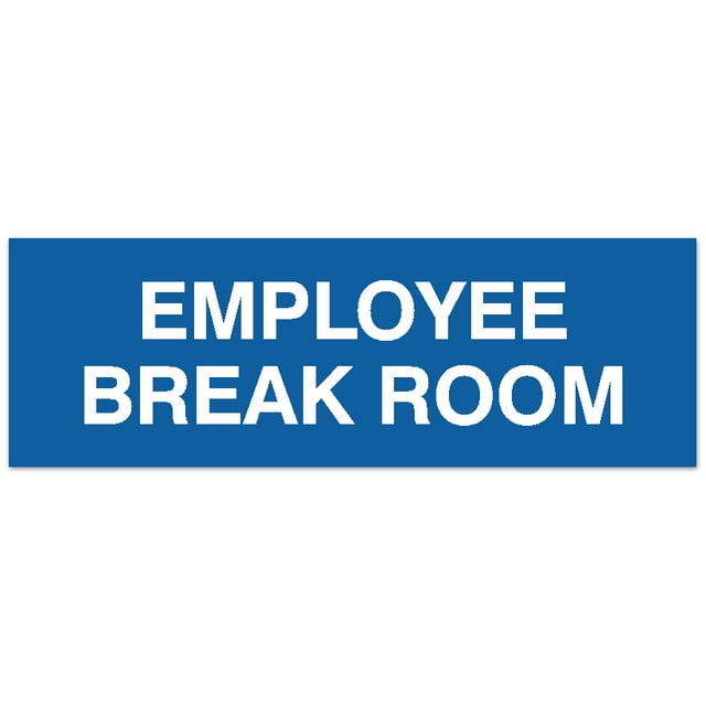 Signs ByLITA Basic Employee Break Room Sign | Easy Installation ...