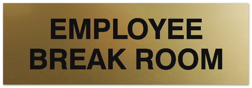 Signs ByLITA Basic Employee Break Room Sign | Easy Installation ...