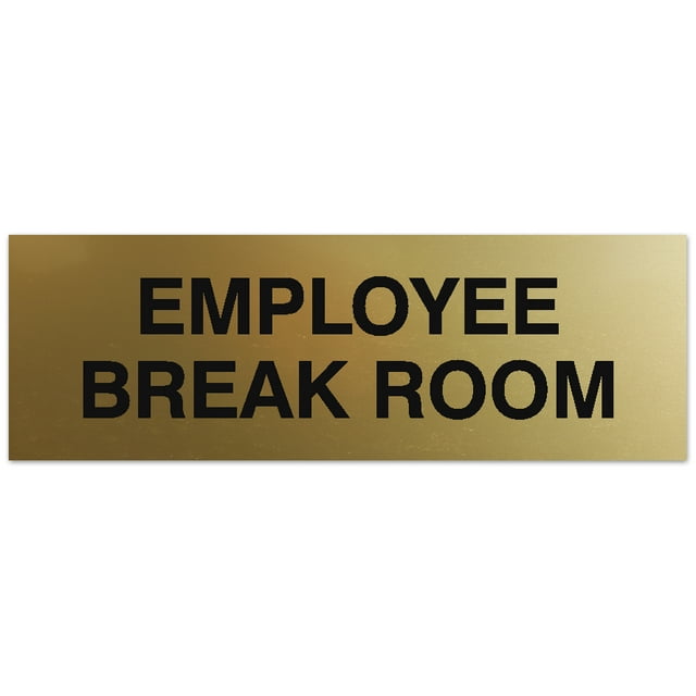 Signs ByLITA Basic Employee Break Room Sign | Easy Installation ...