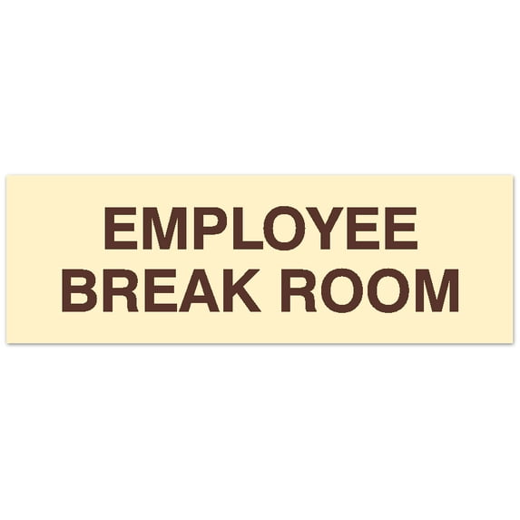 Signs ByLITA Basic Employee Break Room Sign | Easy Installation ...