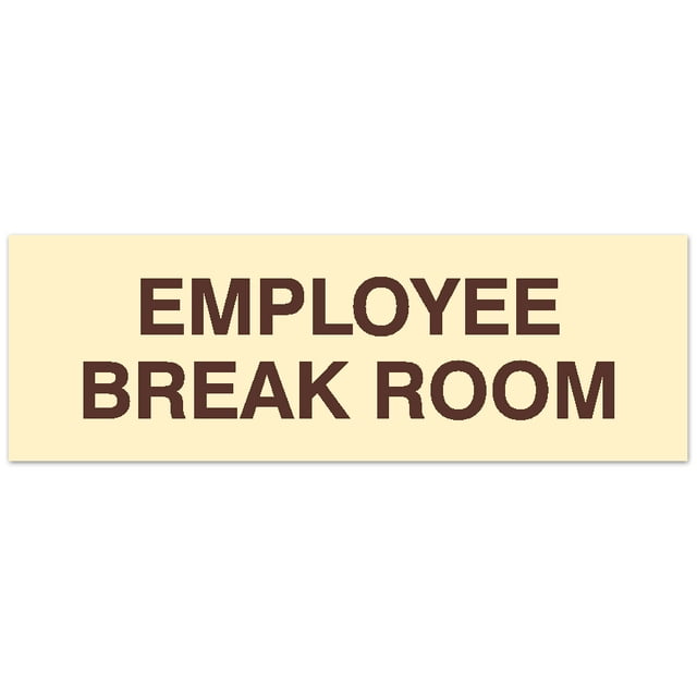 Signs ByLITA Basic Employee Break Room Sign | Easy Installation ...