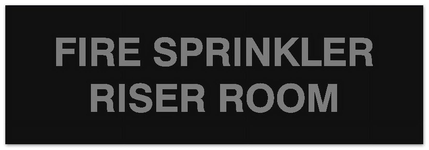 Signs ByLITA Basic Fire Sprinkler Riser Room Sign - Laser-Engraved ...