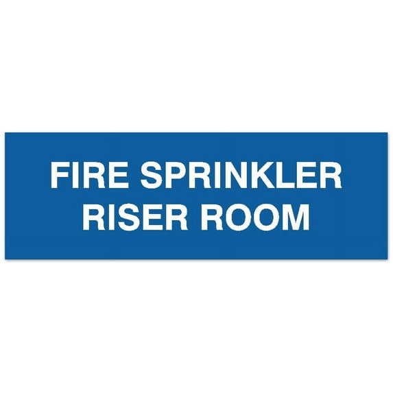 Signs ByLITA Basic Fire Sprinkler Riser Room Sign - Laser-Engraved ...