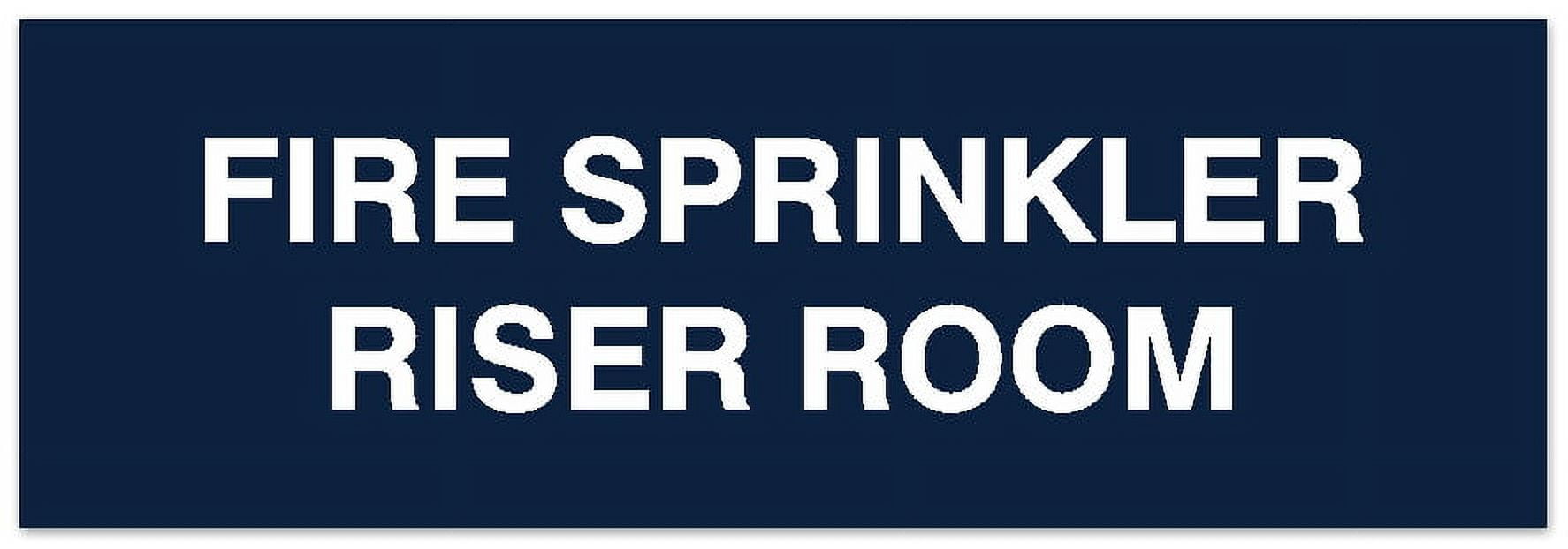 Signs ByLITA Basic Fire Sprinkler Riser Room Sign - Laser-Engraved ...