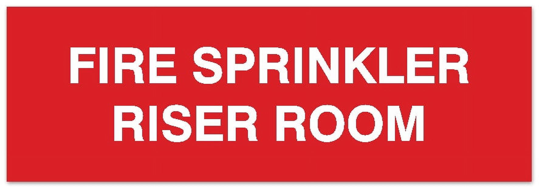 Signs ByLITA Basic Fire Sprinkler Riser Room Sign - Laser-Engraved ...