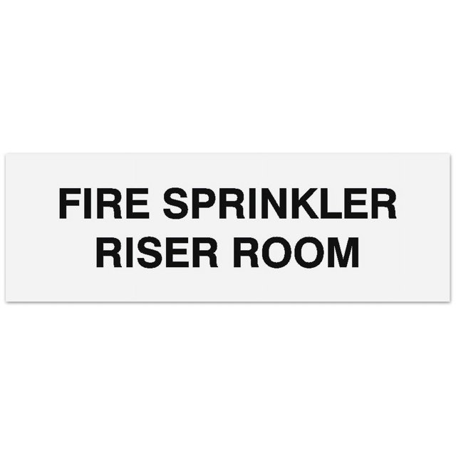 Signs ByLITA Basic Fire Sprinkler Riser Room Sign - Laser-Engraved ...