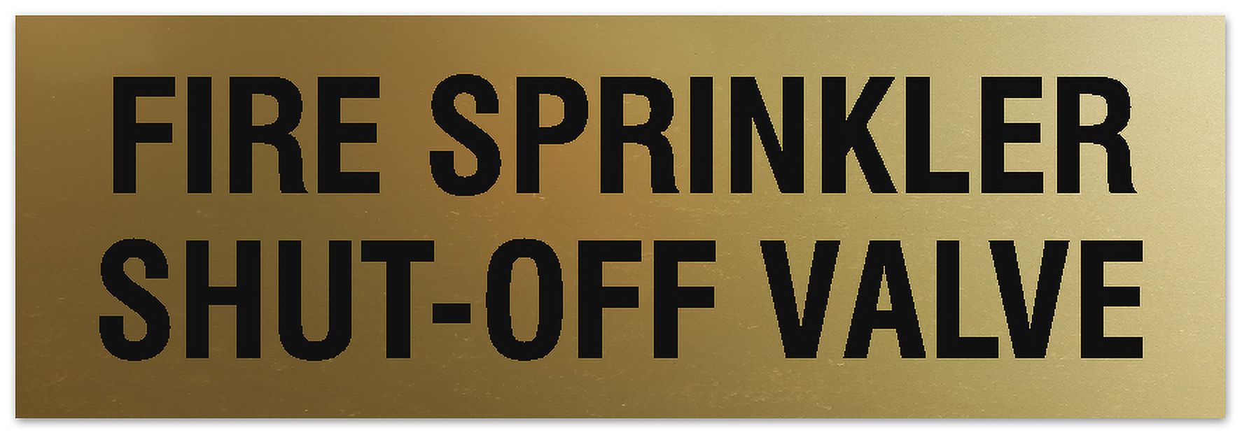 Signs ByLITA Basic Fire Sprinkler Shut Off Sign | Easy Installation ...